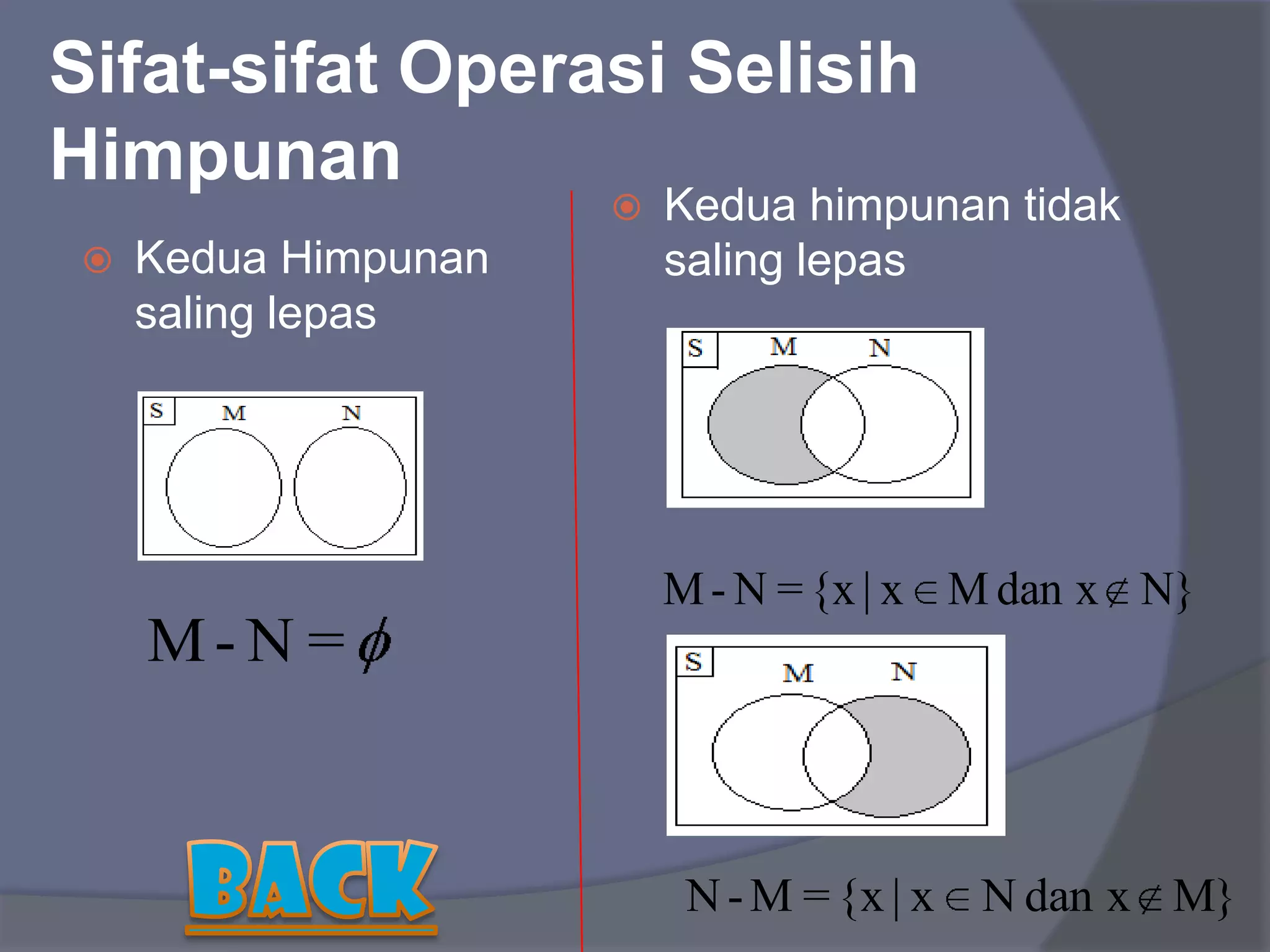 Operasi operasi himpunan | PPTX