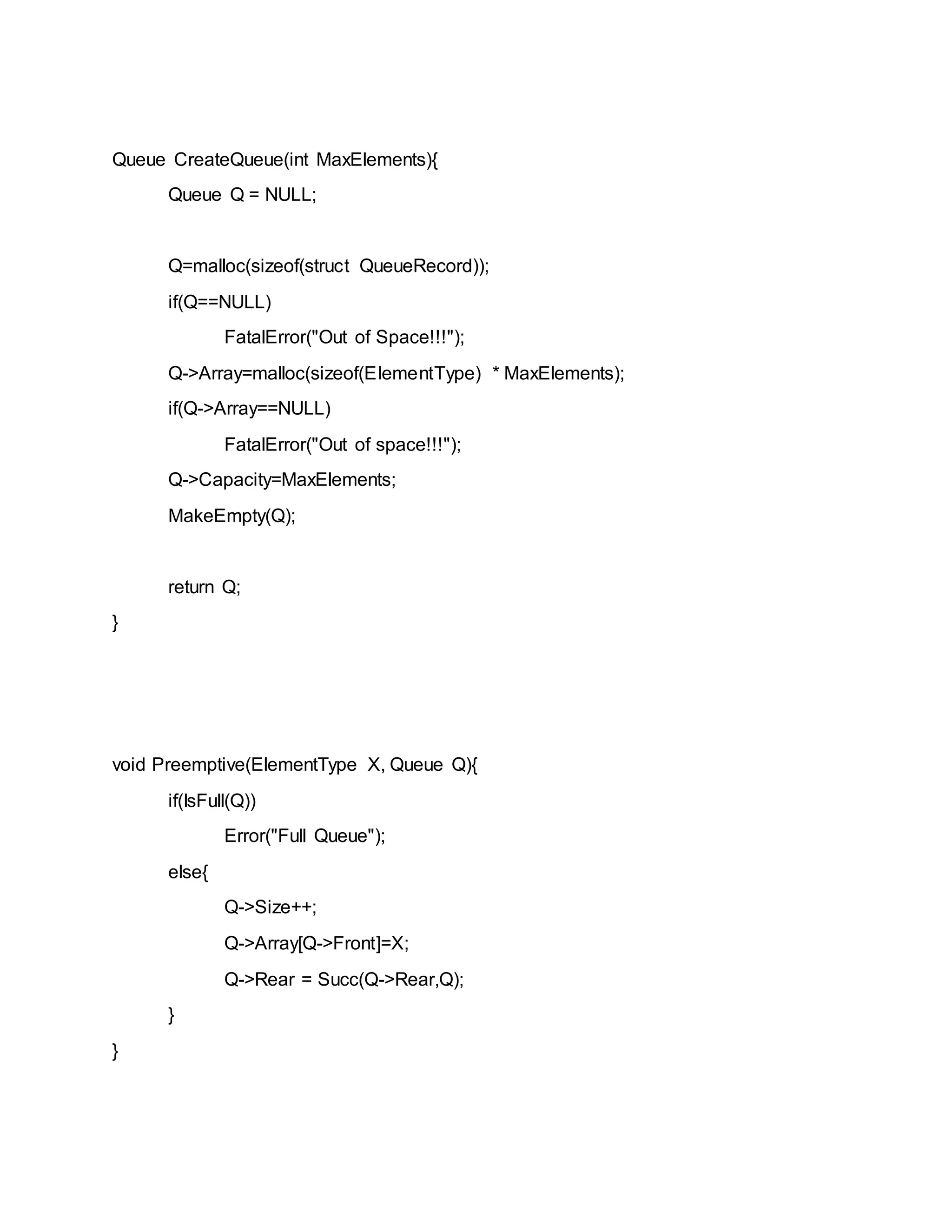 Operasi pada queue | PDF