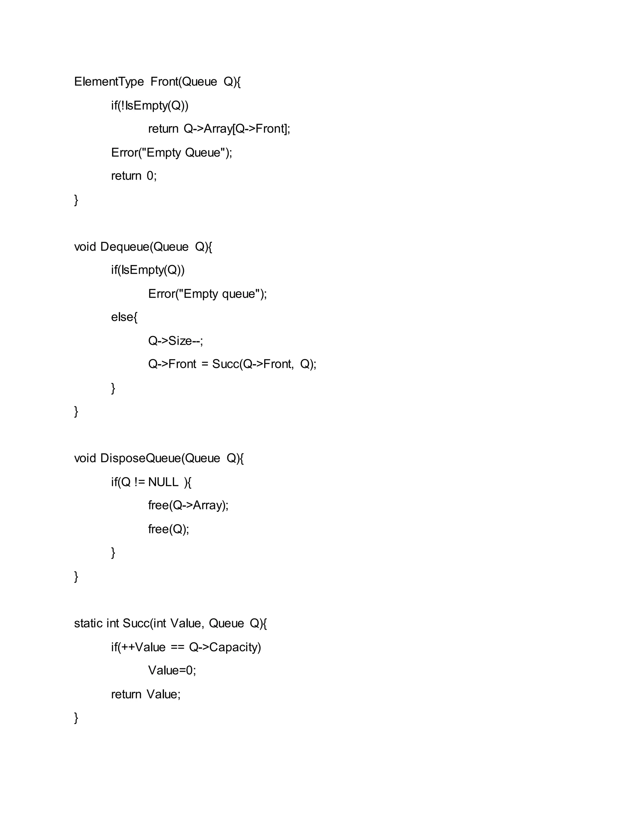 Operasi pada queue | PDF