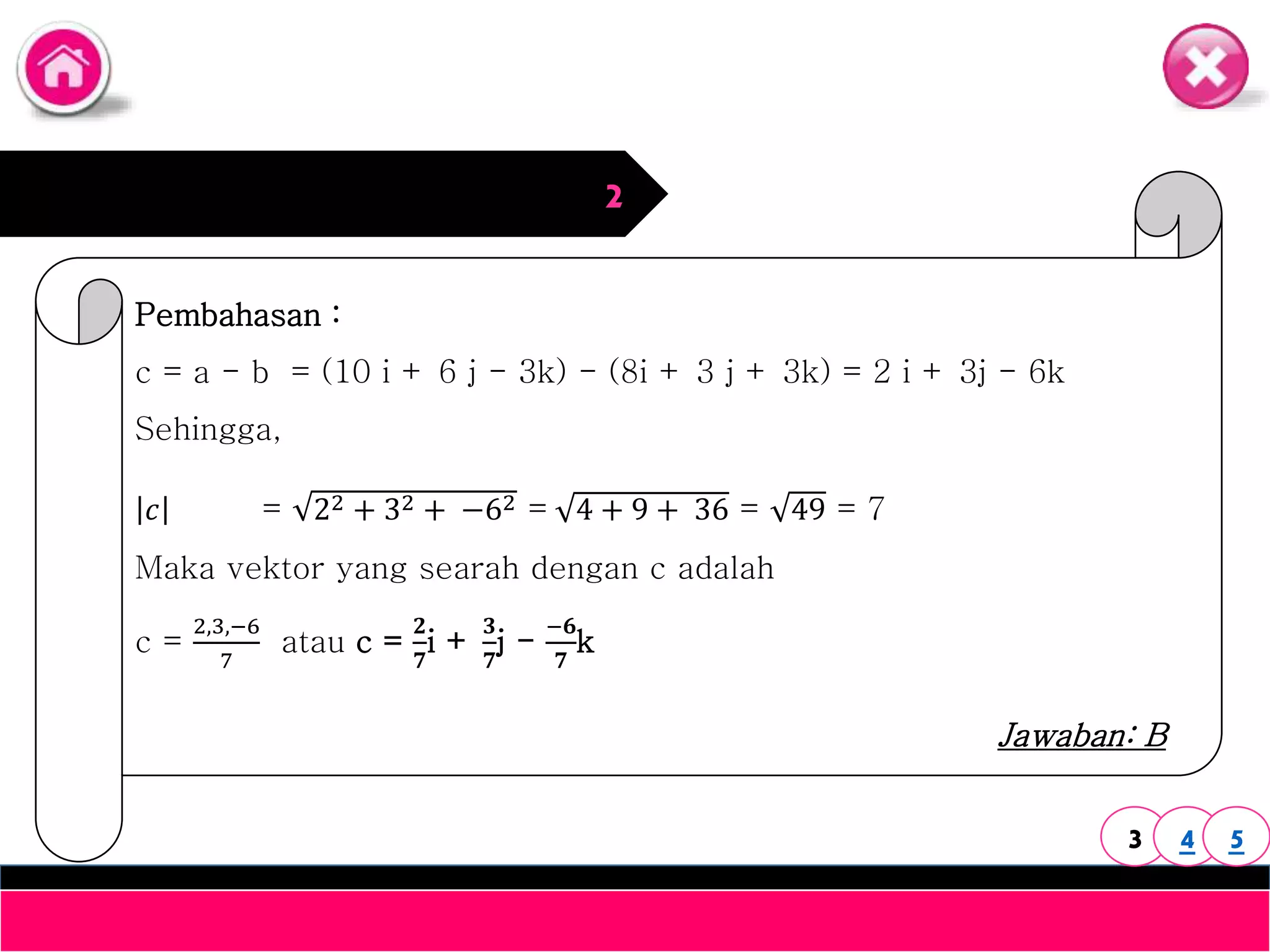Operasi pada vektor | PPTX