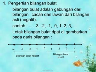 Operasi penjumlahan pada bilangan bulat | PPTX