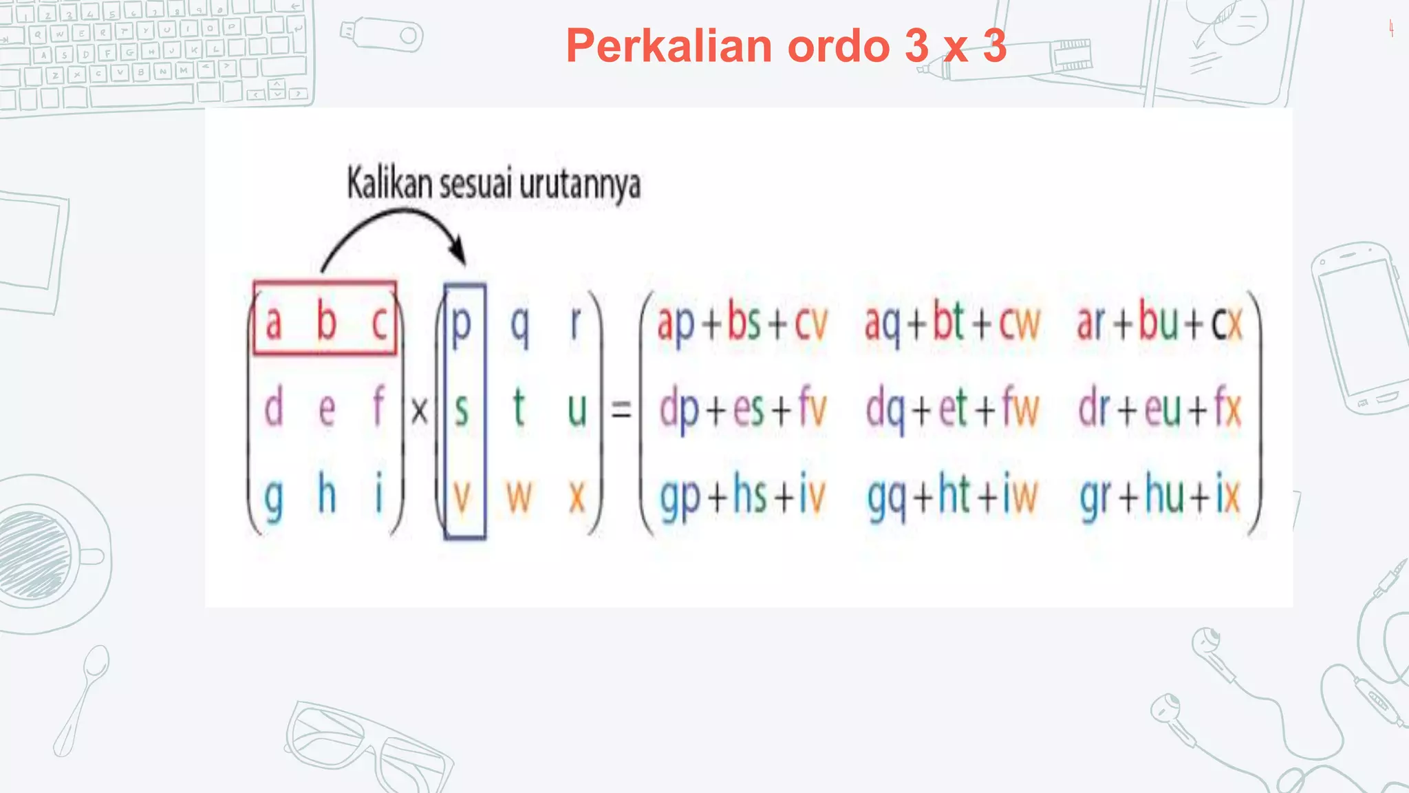 Operasi perkalian matriks | PPT