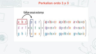 Operasi perkalian matriks | PPT