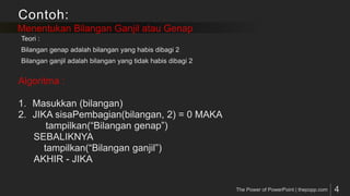 Operasi seleksi pada java | PPTX