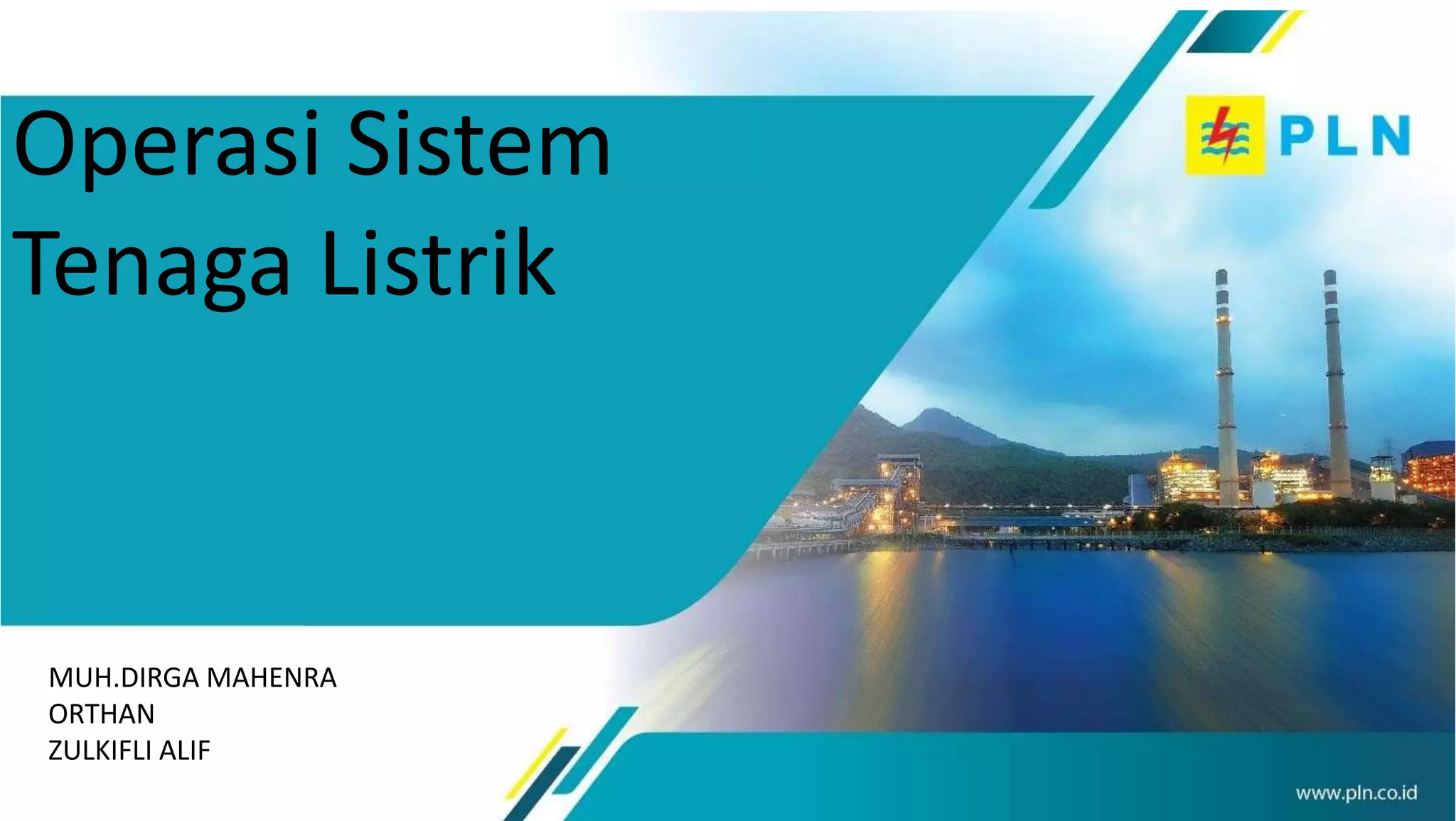 Operasi sistem Tenaga Listrik | PPT