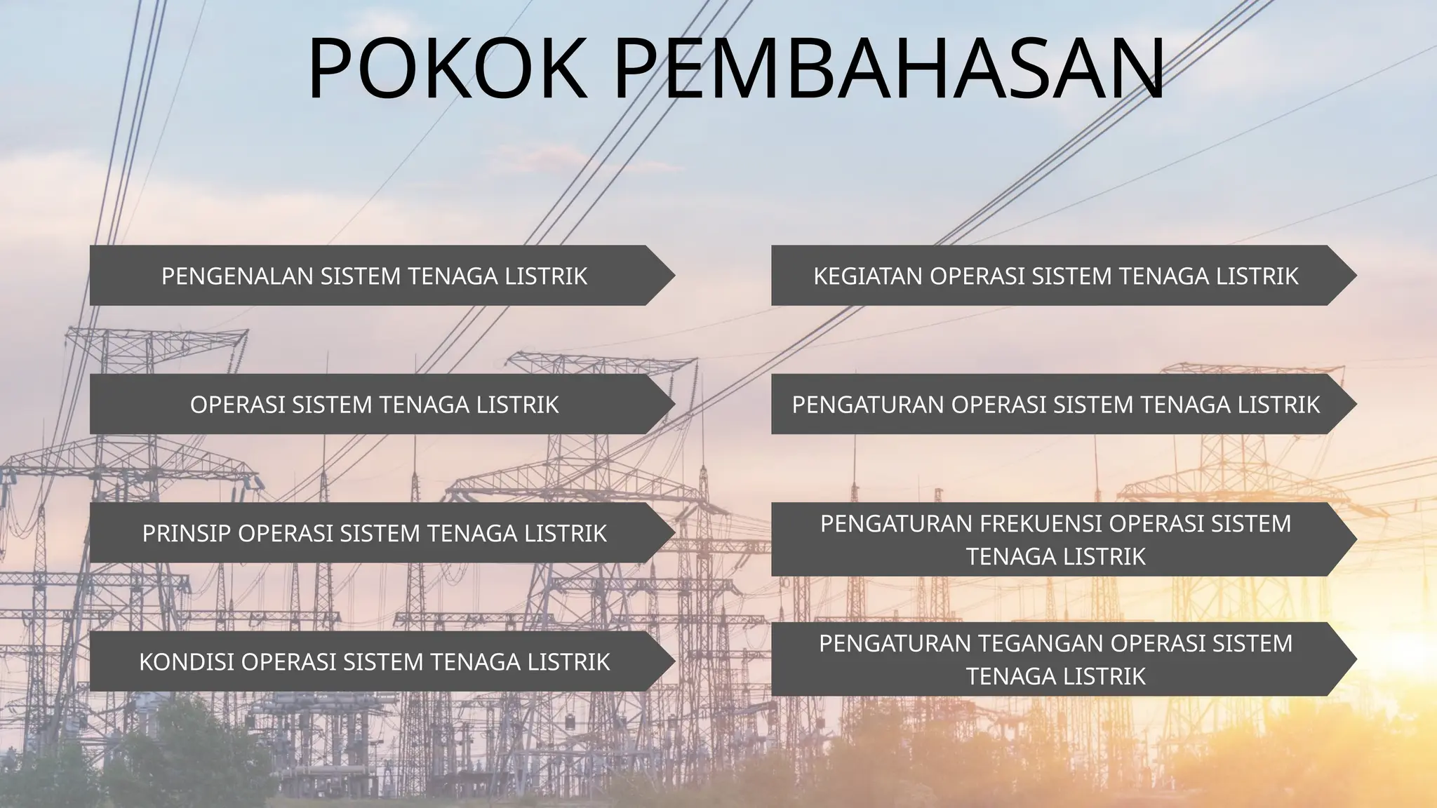 OPERASI SISTEM TENAGA LISTRIK ( OPERATION SYSTEM) | PPTX