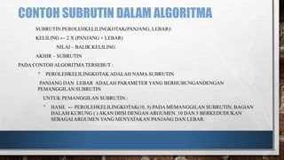 Operasi subrutin bahasa java | PPT