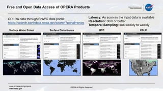 Remote Sensing Analysis (OPERA) Overview | PPTX