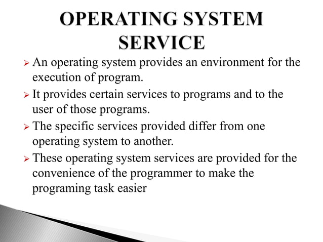 Operasting system service | PPT