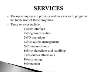 Operasting system service | PPT