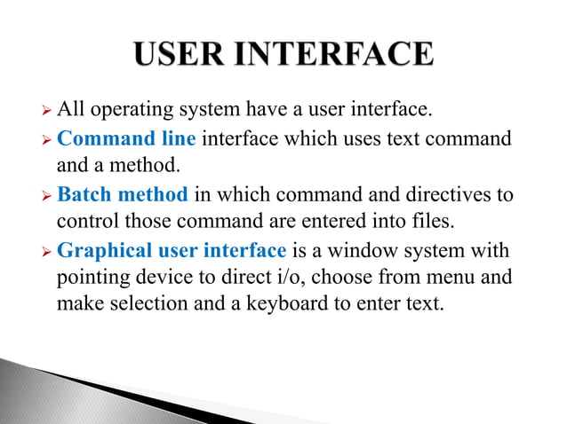 Operasting system service | PPT
