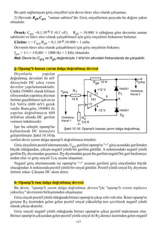 Operasyonel amplifikatorler - Elektronik Müh. Ders Notu | PDF