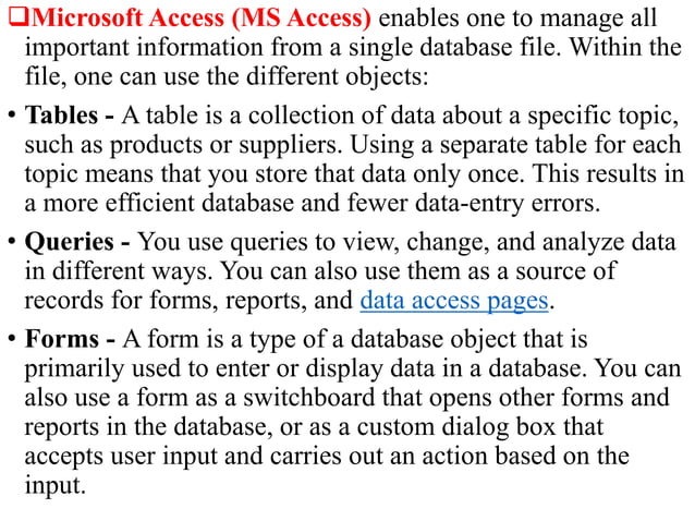 Operate Database Applicationitss level2.pptx | Databases | Computer ...