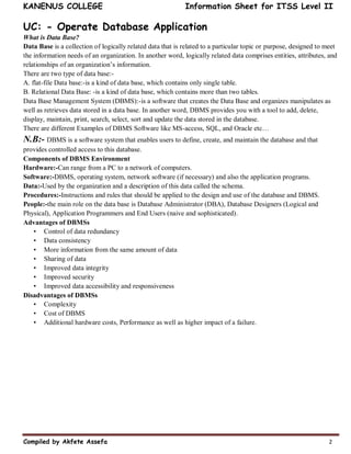 Operate Database Application UC info sheet.pdf