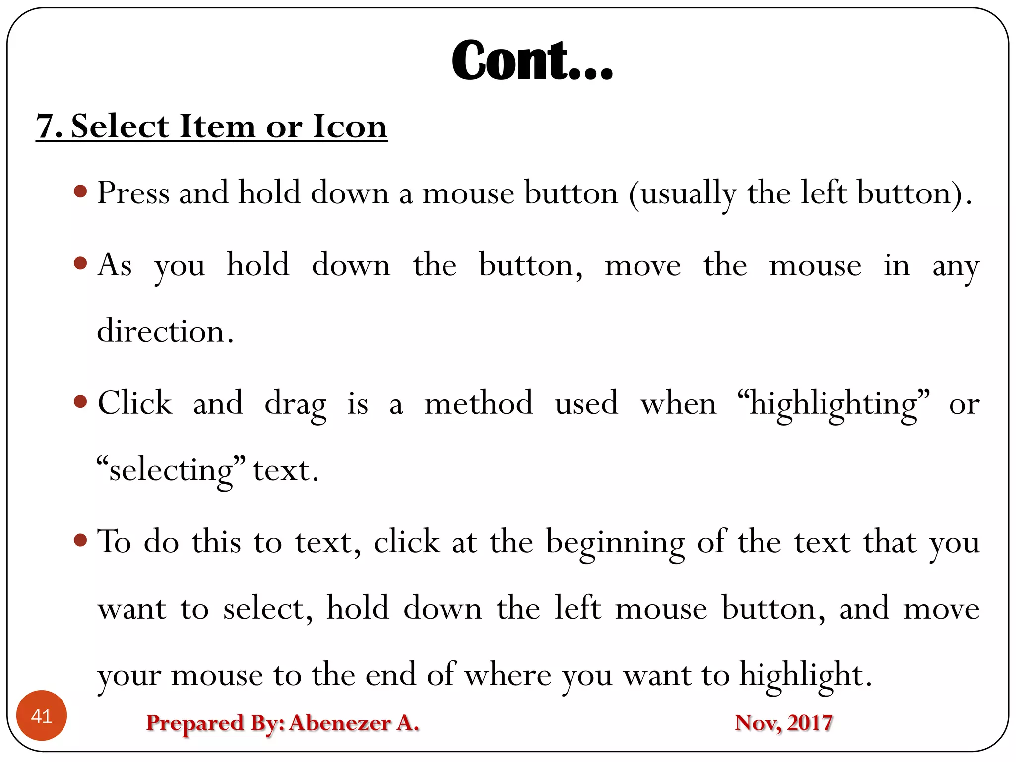 Operate personal computer | PDF
