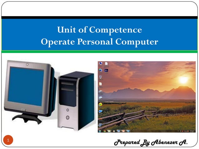 Operate personal computer | PDF | Operating Systems | Computer Software and Applications