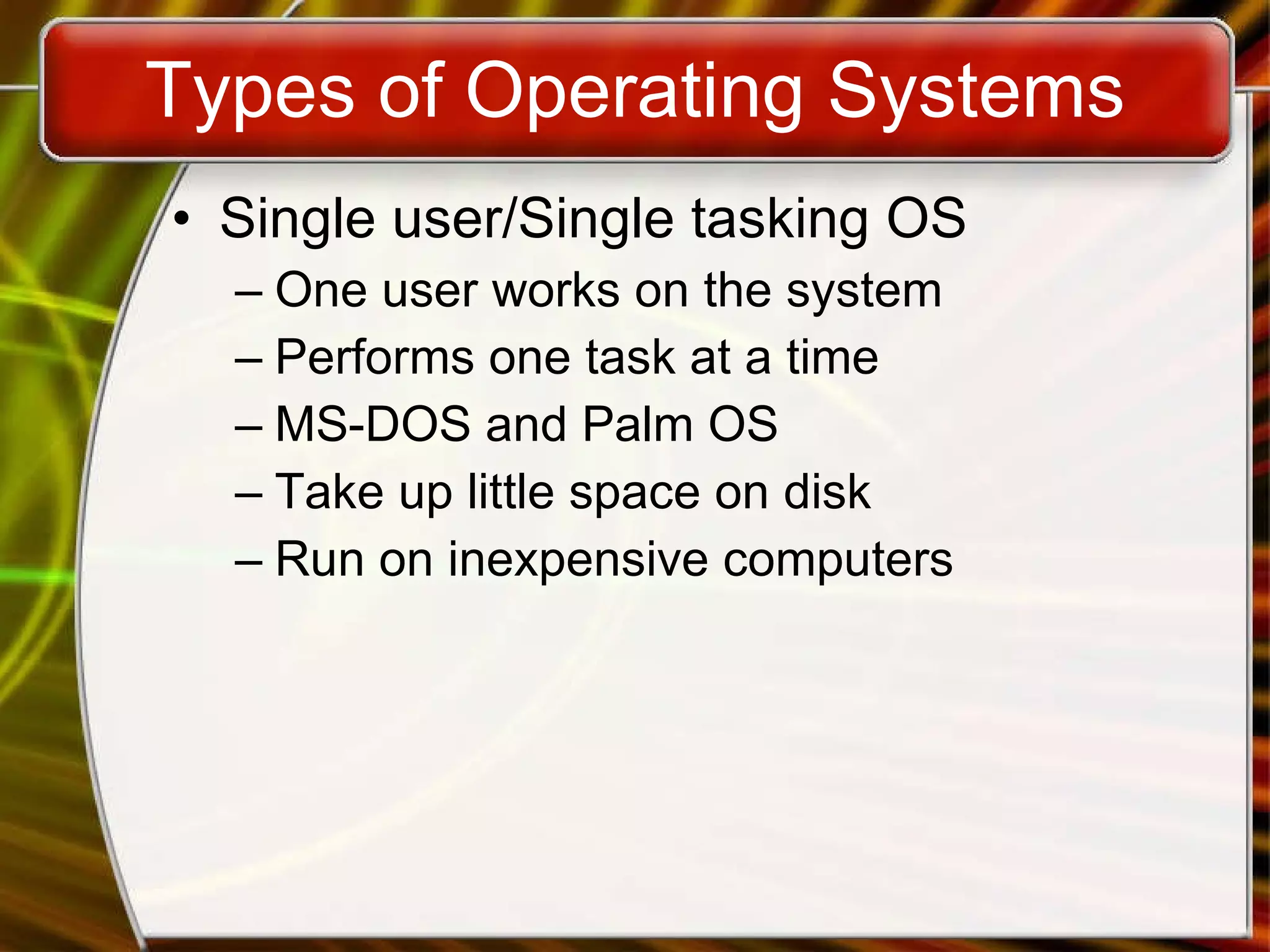 Operatimg system basics | PPT