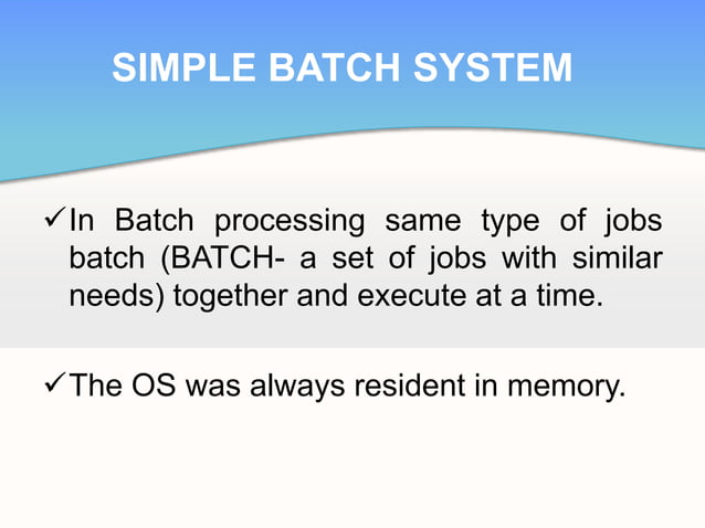 Types Of Operating Systems | PPTX
