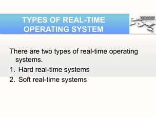 Types Of Operating Systems | PPTX