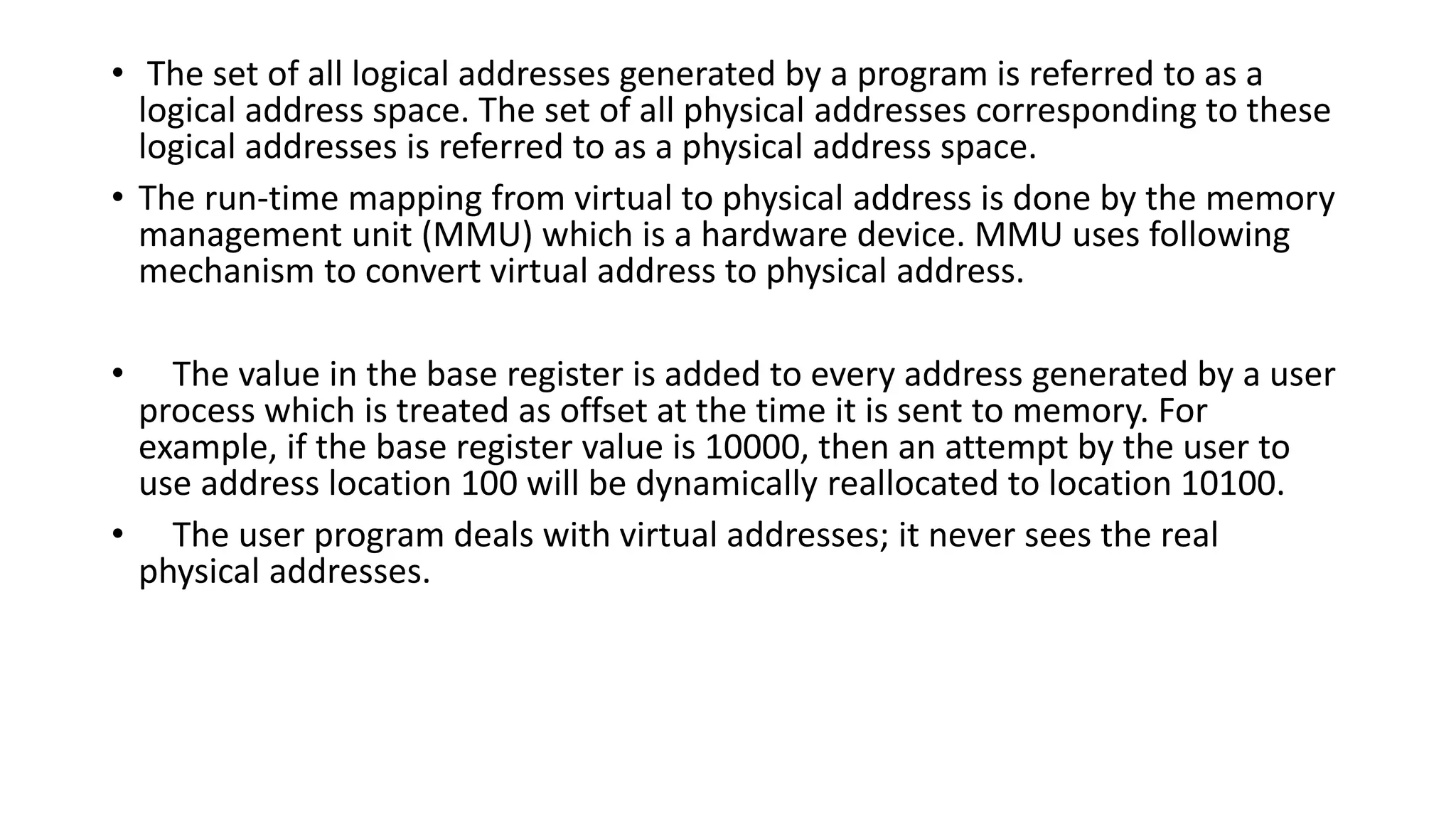 Operating System Memory Management Ppt