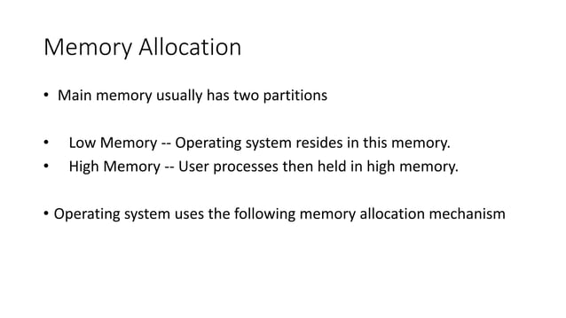 Operating system memory management | PPT Operating system memory management | PPT