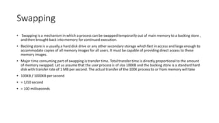 Operating system memory management | PPTX