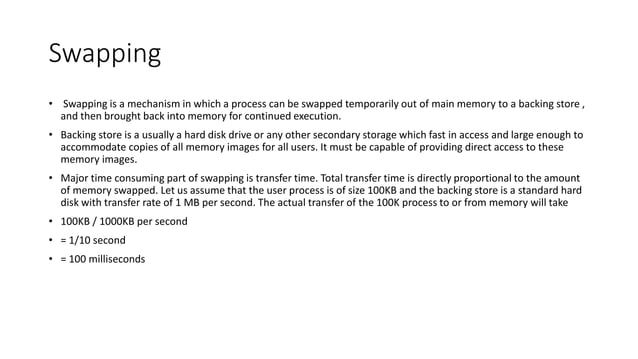 Operating system memory management | PPTX