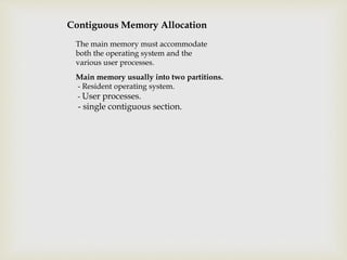 Main Memory | PPT