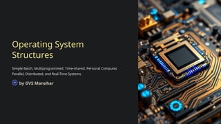 Operating-System-Structures and Types of OS | PPT