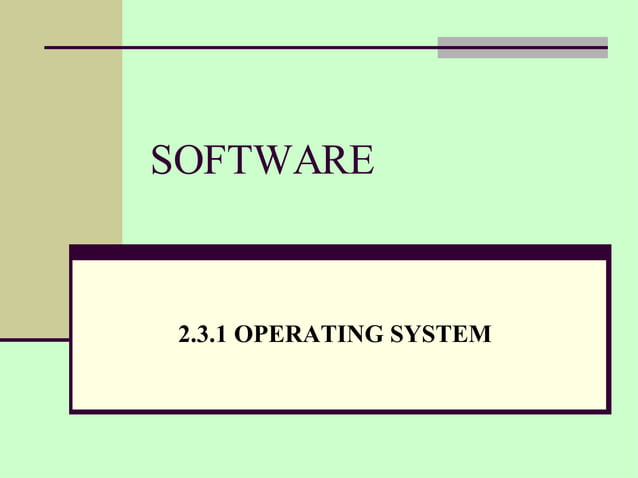 Operating System | PPT | Free download