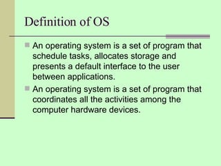 Operating System | PPT | Operating Systems | Computer Software and ...