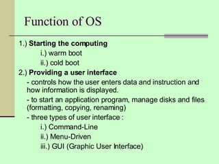 Operating System | PPT | Operating Systems | Computer Software and ...