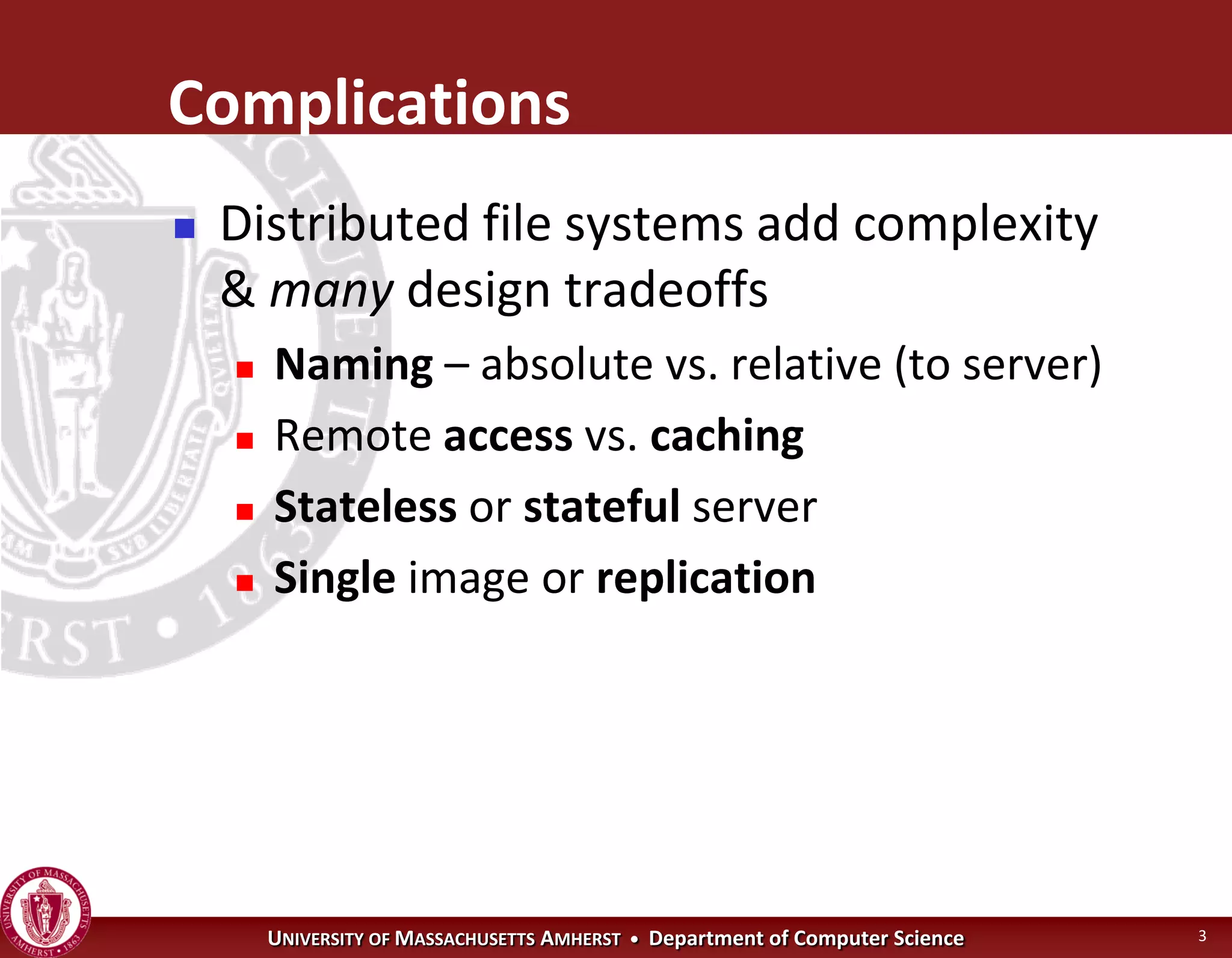 Operating Systems - Advanced File Systems | PPT