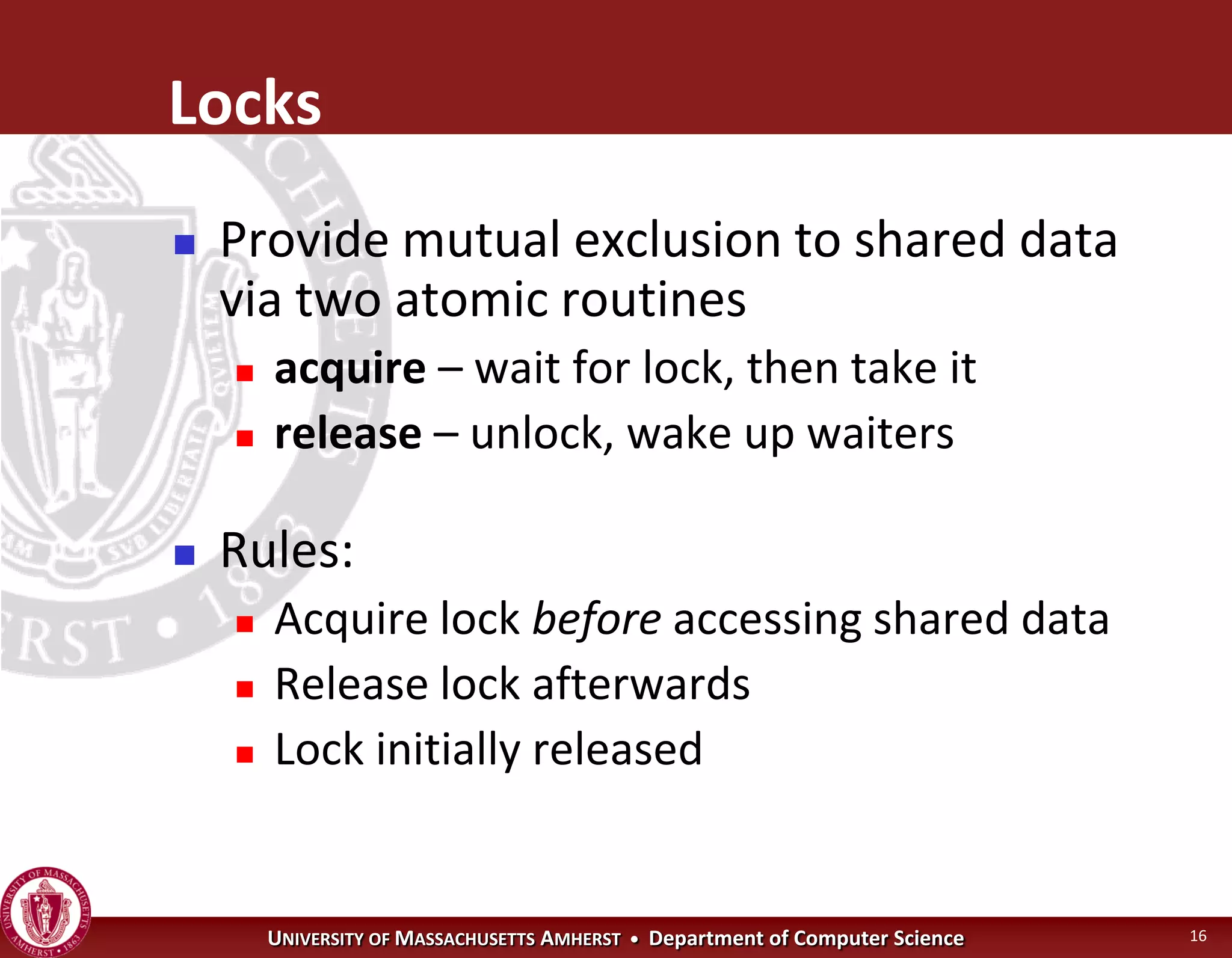 Operating Systems - Synchronization | PDF