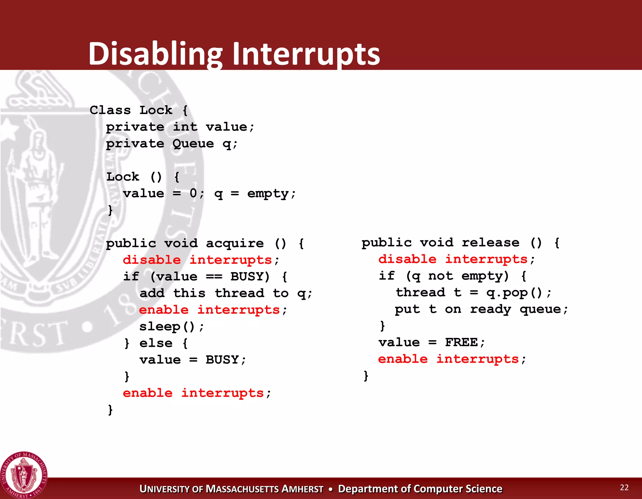Operating Systems Synchronization Ppt