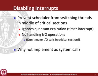 Operating Systems - Synchronization | PPT