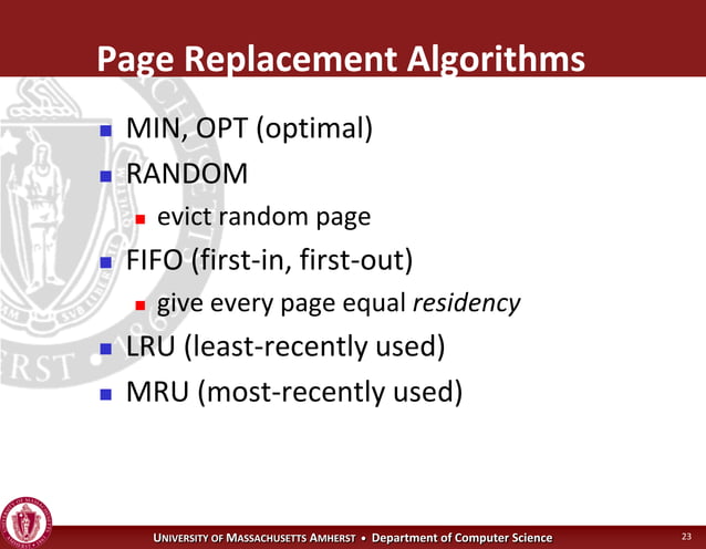 Operating Systems Virtual Memory Ppt