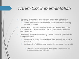 Operating-System Structures | PPT