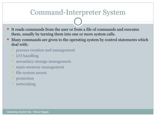 Operating system structures | PPT