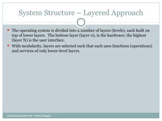 Operating system structures | PPT