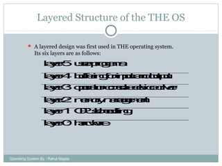 Operating system structures | PPT