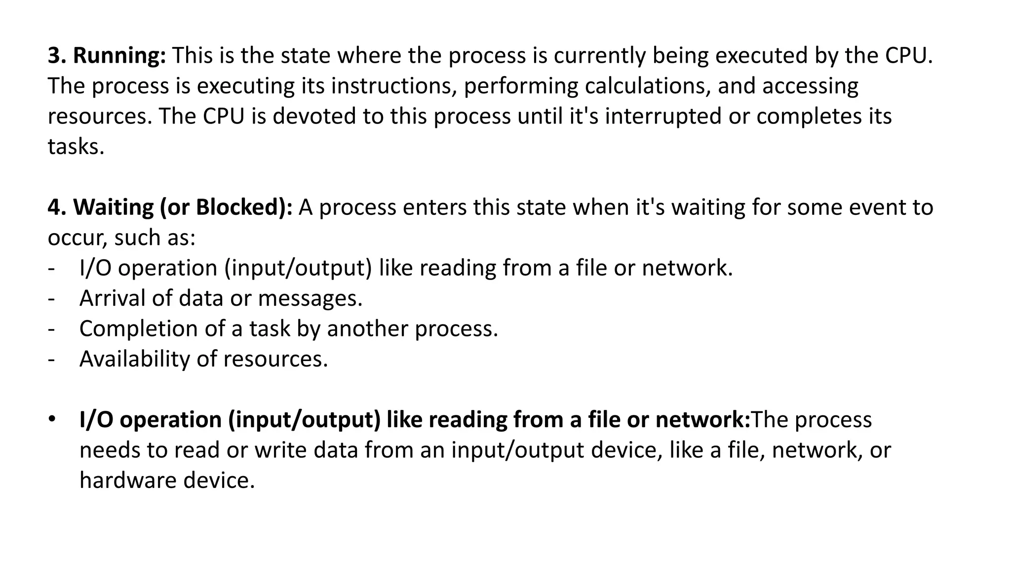 Process management in operating system, process creation, process ...