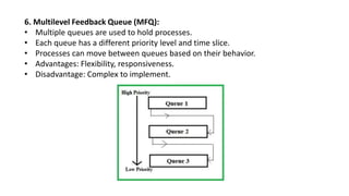 Process management in operating system, process creation, process sheduling | PPT