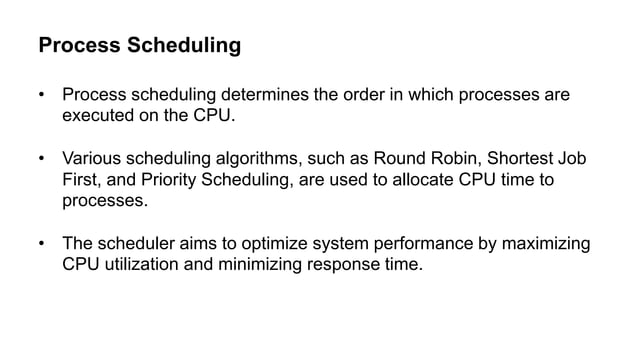 Process management in operating system, process creation, process ...
