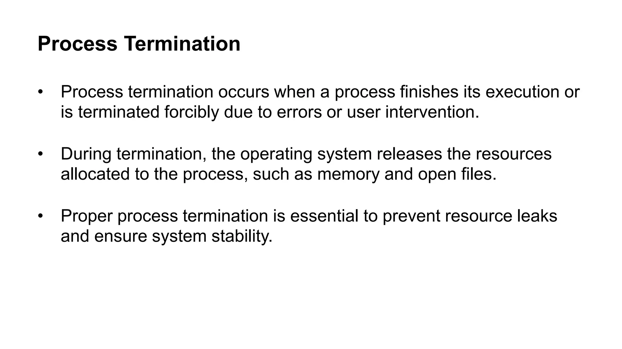 Process management system in operating system | PPT