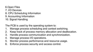 Process management system in operating system | PPT