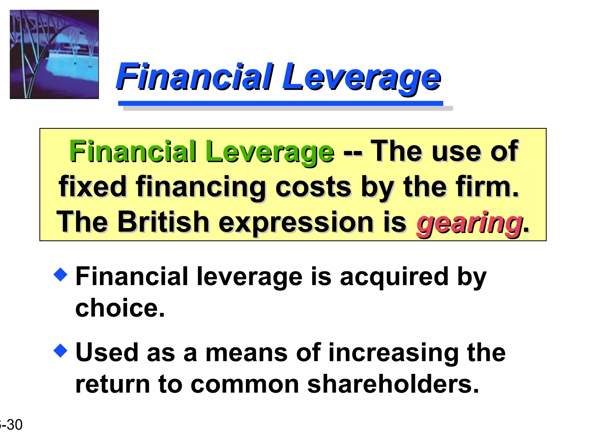 Operating and financial leverage | PPT