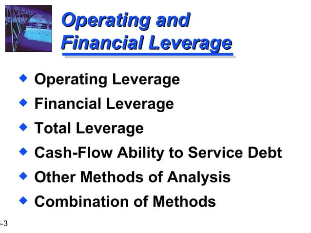 Operating and financial leverage | PPT