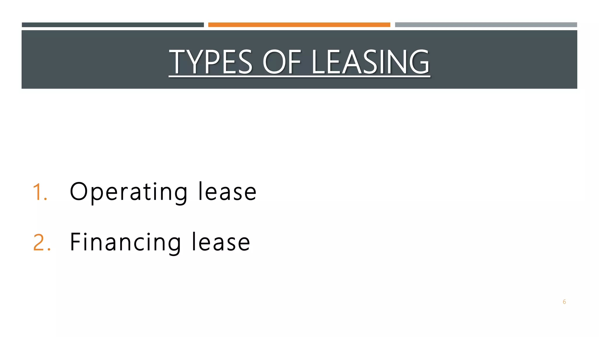 Operating and financing lease | PPTX