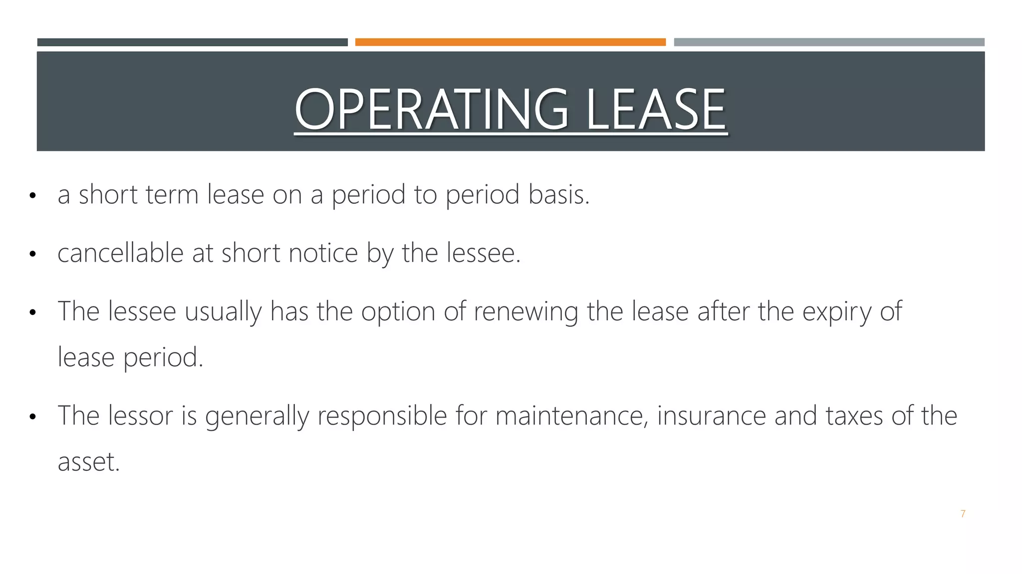 Operating and financing lease | PPTX